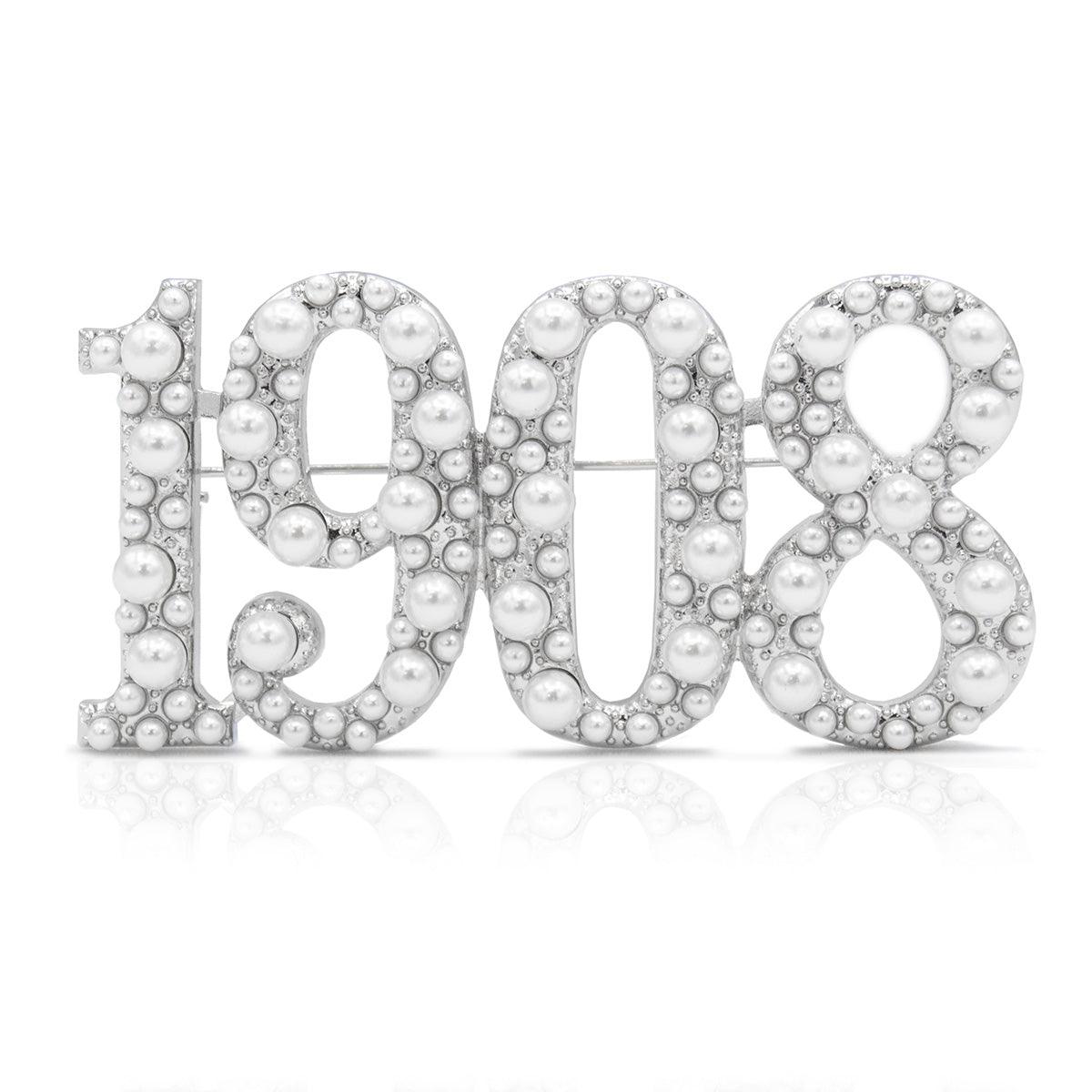 Alpha Kappa Alpha 1908 Founding Year Brooch Pin – Simply Greek